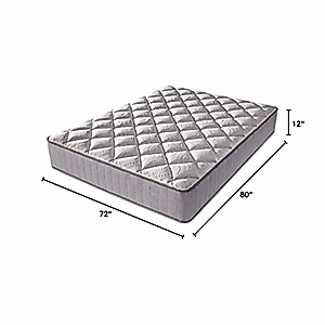 Lippert Components RV Luxe Pocketed Coil Mattress Narrow King, 72" x 80" x 12"