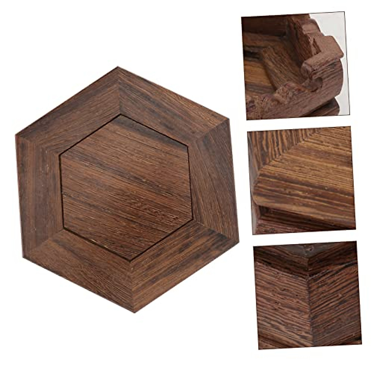 Yardwe 1pc Tank Flower Modern Desktop Vintage Stand Riser Artware Ball Bowl Aquarium Shelf Plant Cm Globe Tabletop Tray Platform Yard Sphere Room Garden Bonsai Display Fish Hexagon Drink