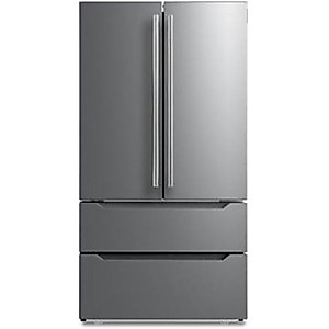 Midea 22.5 Cu. Ft. Counter-Depth 4-Door French Door Refrigerator
