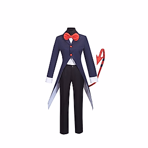 UPUPCOS Moxxie Cosplay Costume Tuxedo Uniform Jacket Pants Uniform Moxxie Suit With Tail Halloween Uniform