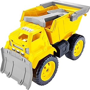 Matchbox Large-Scale Sand Truck with 5 Die-Cast Toy Construction Vehicles in 1:64 Scale, Indoor & Outdoor Play Multicolor