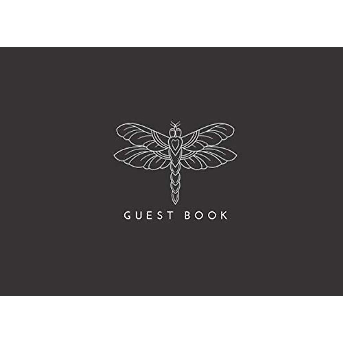 Guest Book: Dragonfly Visitor Sign In Book With Email Column | Compact and Small Soft Cover To Suit Any Home or Business