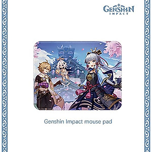 LimuToy Genshin Impact Box - Including Genshin Impact Figure Blind Box, Canvas Tote Bag,Flag, Stand Figure,Mouse pad,Keychain, Weapon,Bracelet, Stickers Pack,TCG Cards,Brooch (Ayaka)