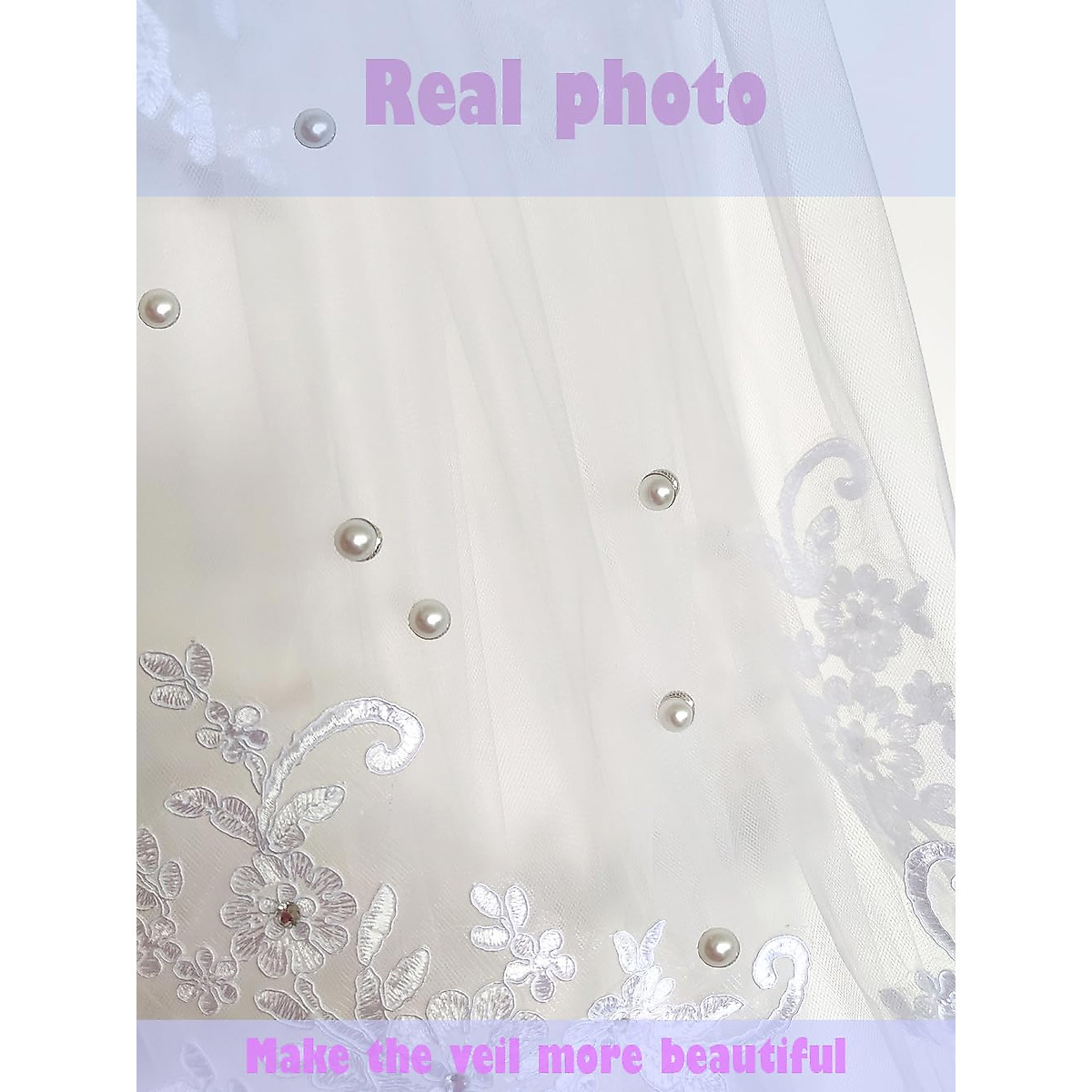 JEWSUN Bridal veil Wedding Veil Weights Magnetic Double Sided Artificial Pearls (White round pearl silver button, 12)
