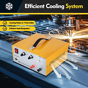 Jewelry Spot Welding Machine, 400W 80A Ulse Sparkle Spot Welder Portable Spot Welding Machine with Foot Pedal for Jewelry Gold Silver Platinum