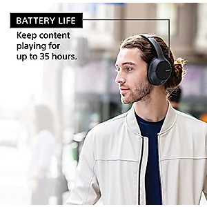 Sony Noise Cancelling Headphones WHCH710N: Wireless Bluetooth Over the Ear Headset with Mic for Phone-Call, Black