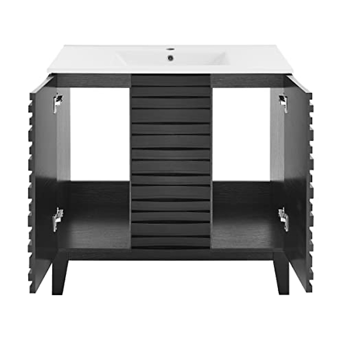 Swiss Madison Well Made Forever Cascade Bathroom Black Bath Vanity