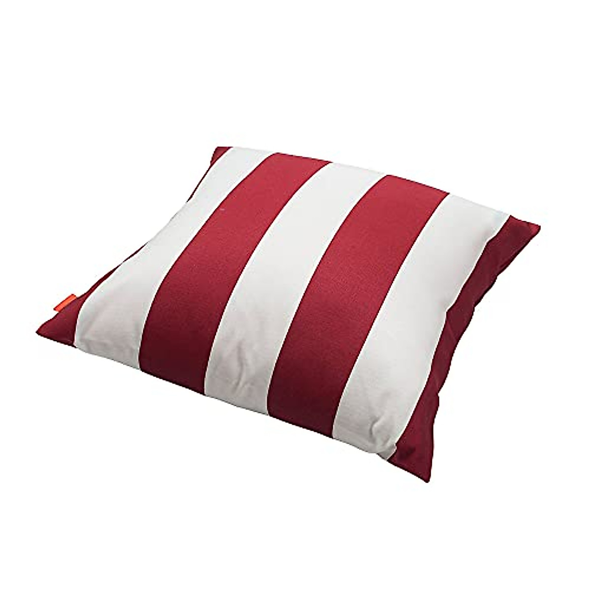 IN4 Care Set of 2 Outdoor Throw Pillow Covers, All Weather Decorative Throw Pillow Cover Cushion Case 17 Inch x 17 Inch, for Sofa Couch Patio Furniture Decoration-Red White