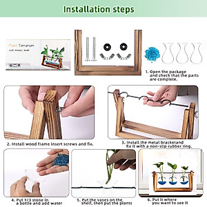 XCC Plant Propagation Station - 3 Bulb Vase, Perfect Home and Office Decor, Ideal Gift for Women, Beautiful Garden Decoration, Great Birthday Gift for Planter Lover