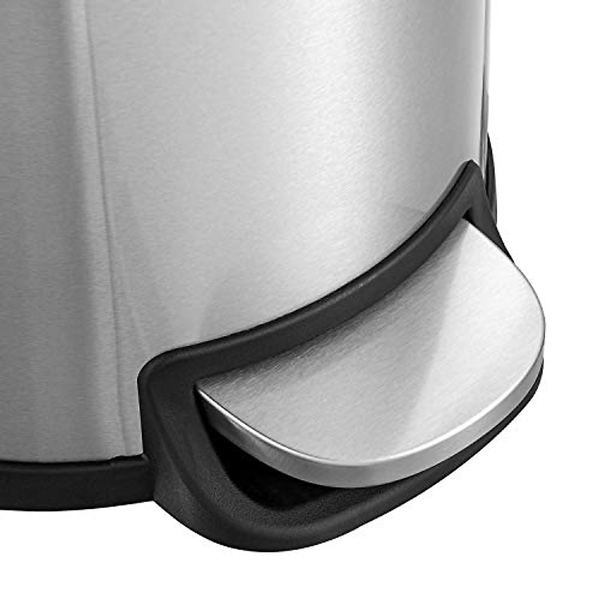 QUALIAZERO 10.6Gal Heavy Duty Hands-Free Stainless Steel Office/Kitchen Step Trash Can, Fingerprint-Resistant Soft Close Lid Trashcan, 40L / 10.6 GAL