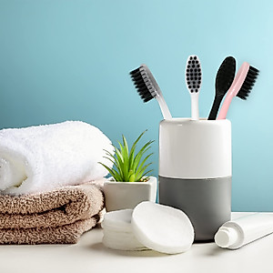 Revele: Pack of 4 Dentist Approved Charcoal Infused Toothbrushes, Clean and Sleek, 4 Colors, Toothbrushes for Men and Women