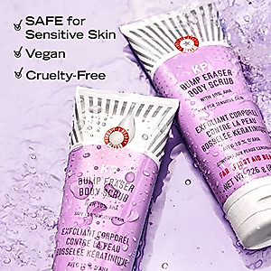 First Aid Beauty KP Bump Eraser Body Scrub Exfoliant for Keratosis Pilaris with 10% AHA 2 oz.