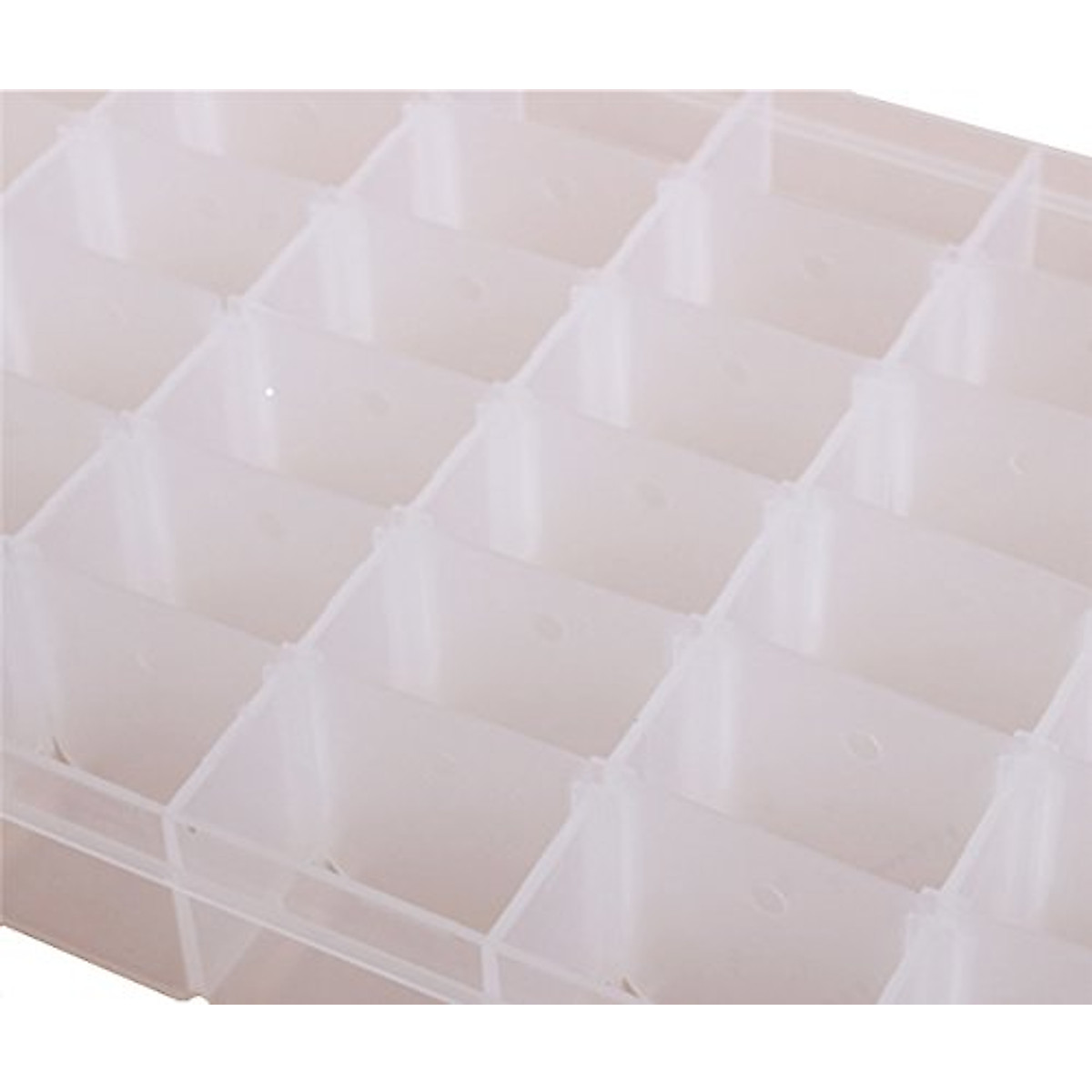 Richohome 36 Grids Adjustable Jewelry Bead Organizer Box Storage Container Case,Pack of 2