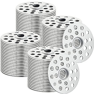 1 Inch Plaster Washers Metal Washers for Screws Plaster Repair Rings Plaster Buttons Profile Washer Flat Washers for Wall Ceiling Drywall Plaster Repair