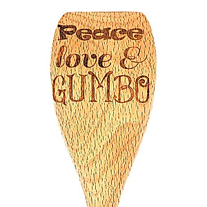 Fleur de lis or Roux the Day or Peace Love & Gumbo Engraved Wooden Cooking Spoon, Choice Of Style Engraved Wooden Spoons, Cajun Louisiana New Orleans Cooking, Mardi Gras Gift, Cajun Wedding Gift Set