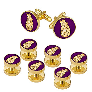 4031849 Pair of Jester Cuff Links and Set of 6 Shirt Studs Tuxedo Formal Dress ROJ Royal Order Jesters Biliken Mirth is KingBilliken