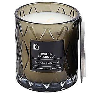 Timber & Patchouli Diamond Patterned Jar Candle