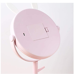 FQYYDD Illuminated Makeup Mirror Make-Up Mirror Led With Rotating Light And Storage Box