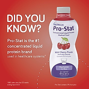 Pro-Stat Concentrated Liquid Protein Medical Food - Wild Cherry Punch Flavor, 30 Fl Oz Bottle