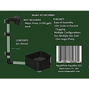 V AquaVista Aquatics Sutherland Scapable SandFall Kit