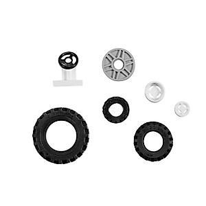 LEGO Wheel Accessory Set 9387, Fine Motor Skill Educational Development Toy for Girls & Boys Ages 4 & Up (286Piece)