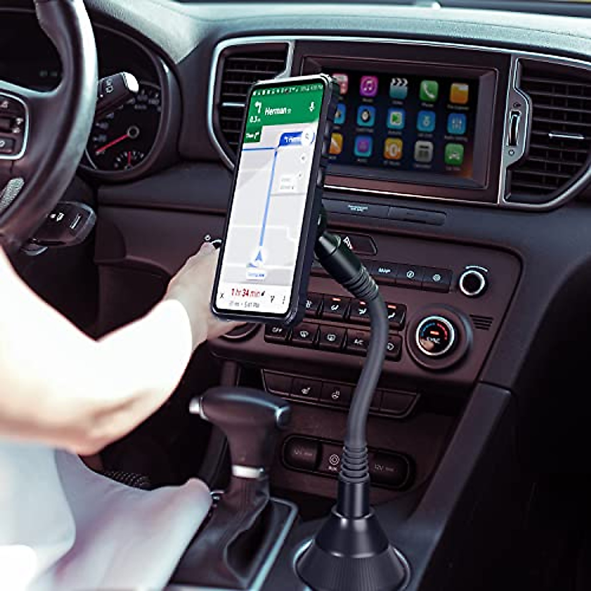 Encased Cup Phone Holder for Car, Magnetic Universal Cupholder Cellphone Mount for iPhone 11/12/13/14 Pro Max & Samsung S8/S9/S10/S20/Plus/Ultra
