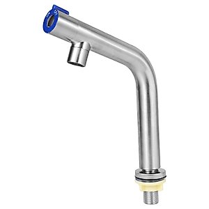 OSALADI 3pcs Stainless Steel Wash Basin Faucet Black Faucet for Wash Basin Sink Faucet Stainless Steel Water Tap Bathtub Faucet Spigot Kitchen Water Tap Toilet Water Tap Cold Alone Fall