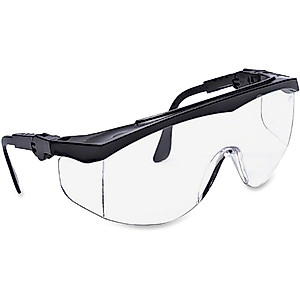 Crews MCR Safety TK110 Protective Glasses, Adjustable, 5 Positions, Black/Clear