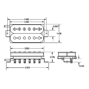 Seymour Duncan SH-2N Jazz Model Humbucker Neck Pickup - Electric Guitar Pickup, Perfect for Blues, Country, Punk, Hard Rock, and Metal