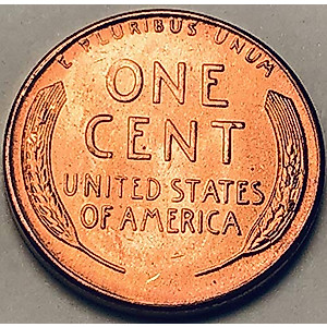 1955 S Lincoln Wheat Cent Red BU MS Penny Seller Mint State