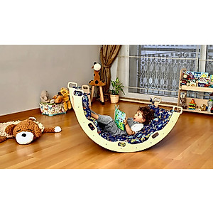 Kidodido Cushion for Climbing Arch | Pillow for Montessori Rocker | Montessori Rocker Cushion Set | Climbing Arch Pillow | Premium Quality Climbing Set Cushion (Jungle)