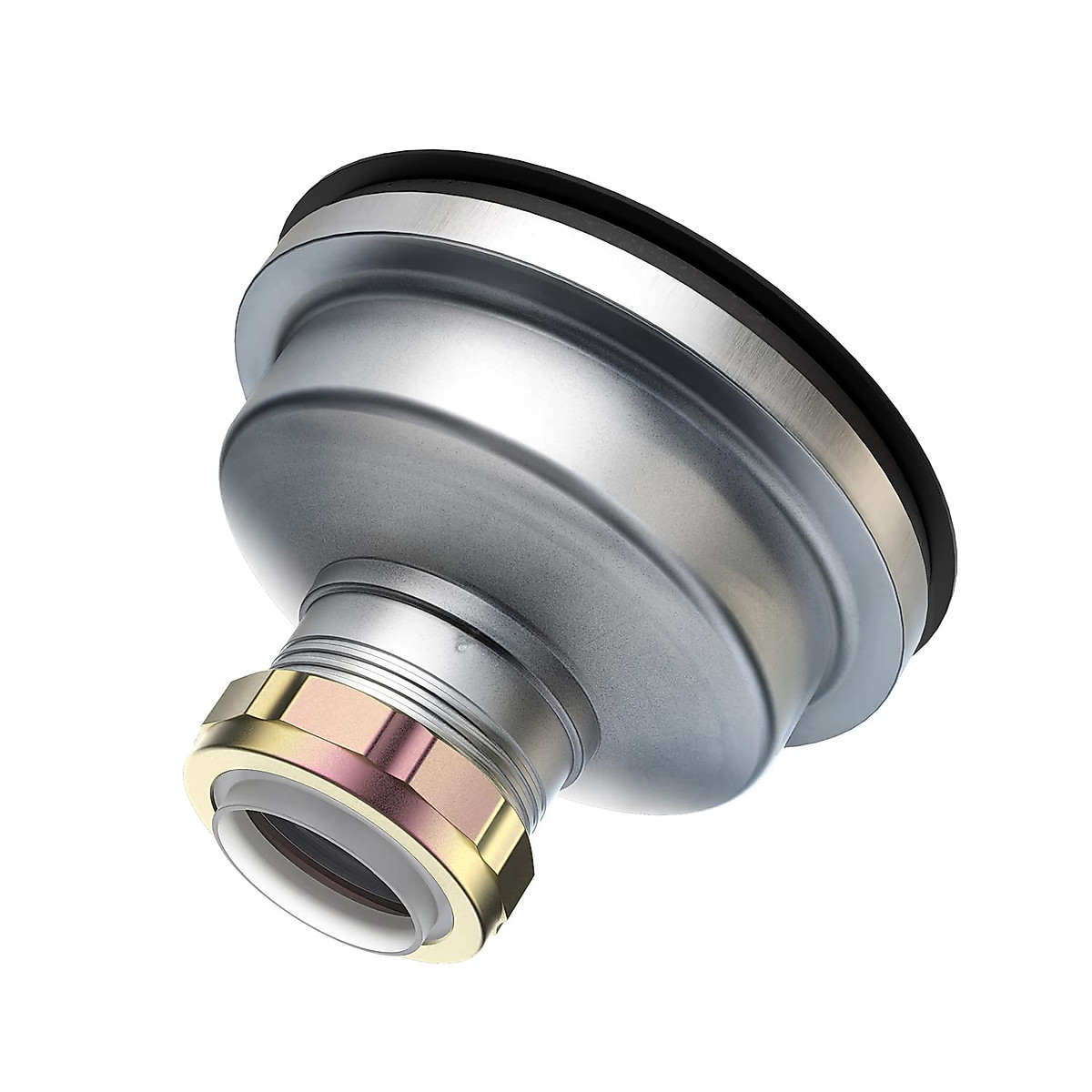 KONE Sink Drain Assembly, Kitchen Sink Drain Strainer Kit with Removable Strainer Basket Stopper, Universal fit USA Home/Commercial 3-1/2 Inch Standard Sink Drain Hole (Matte Black)