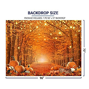 Allenjoy 8 x 6 FT Fall Photography Backdrop Thanksgiving Party Supplies Autumn Pumpkin Friendsgiving Background Decor Photo Booth Props