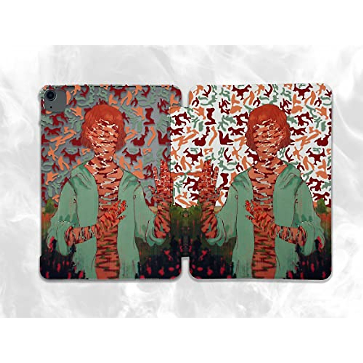 Cute Abstract Painted Girl case Compatible with iPad Mini Air Pro 7.9 8.3 9.7 10.2 10.9 11 12.9 inch Pattern Cover New 2022 2021 Trifold Stand 3 4 5 6 7 8 9 Generation 571 (10.9" Air 4)