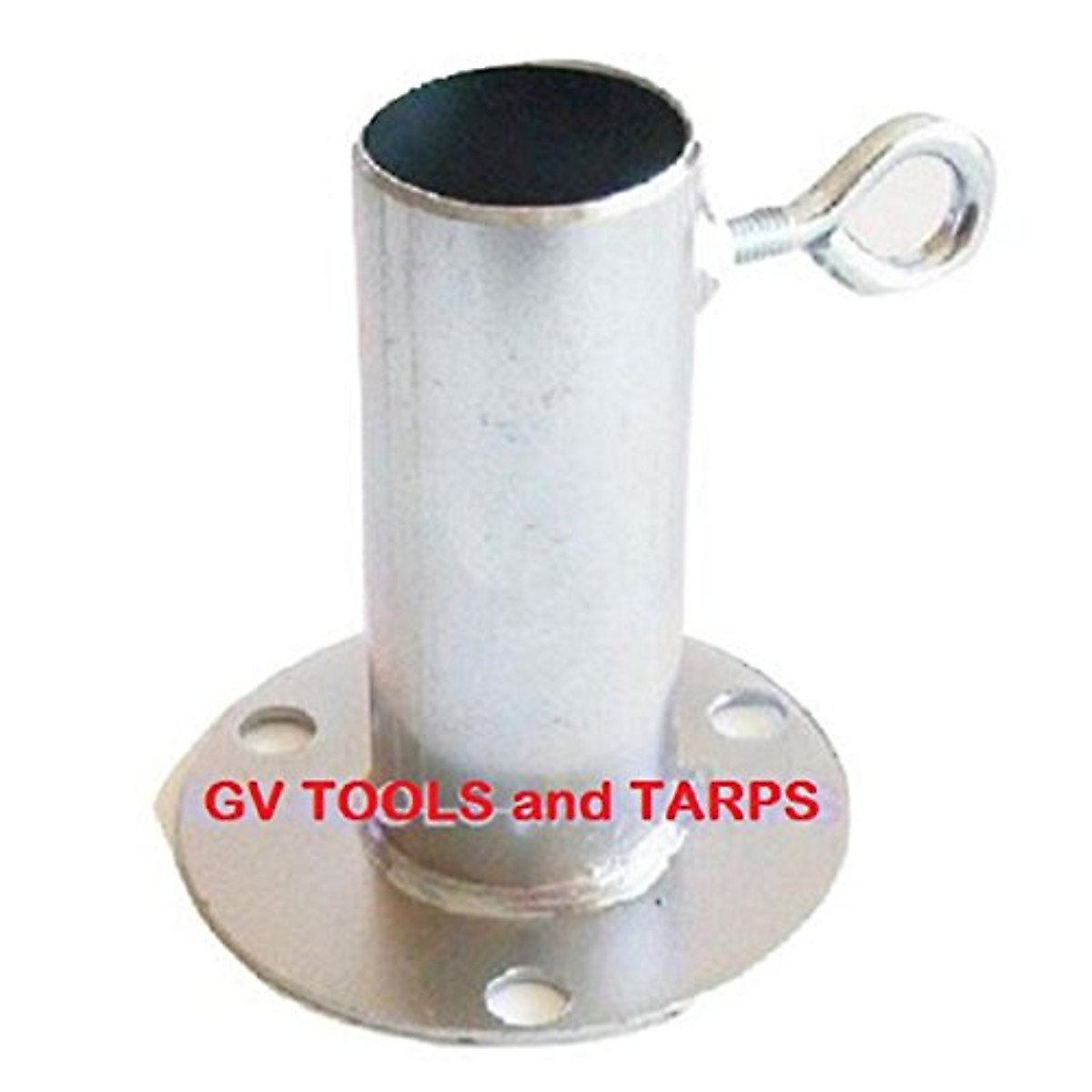 Golden Valley Tools & Tarps 8pc - 1 5/8" Foot PAD Canopy Fitting/Batting CAGE Ground Plate Fitting (FWFP) - Fits 1 5/8" Chain Link Fencing Line Post Pipe That has an Outer Diameter of 1 11/16"