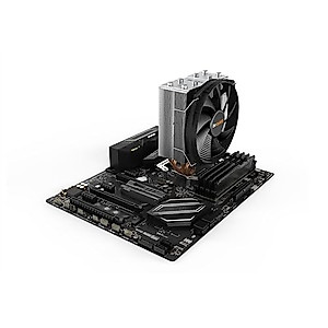 be quiet! Shadow Rock Slim 2 160W TDP CPU Cooler | Intel 1700 1200 2066 1150 1151 1155 2011-3 Square ILM | AMD AM4 | Silver | BK032