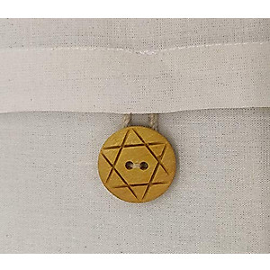 Clarkia Reusable Cotton Saree Cover (Set of 12) for Storage, Wardrobe Organizer Bags (16x14 inch, Beige)