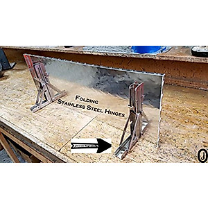 J & O Carts Parts Aluminum Diamond Plate Folding Shelf Fits Pit Boss 1000 Austin XL Pellet Grill