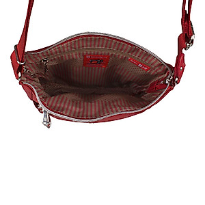 BESIDE-U Buena RFID Guarded Zip Pocket Medium Travel Crossbody in Black