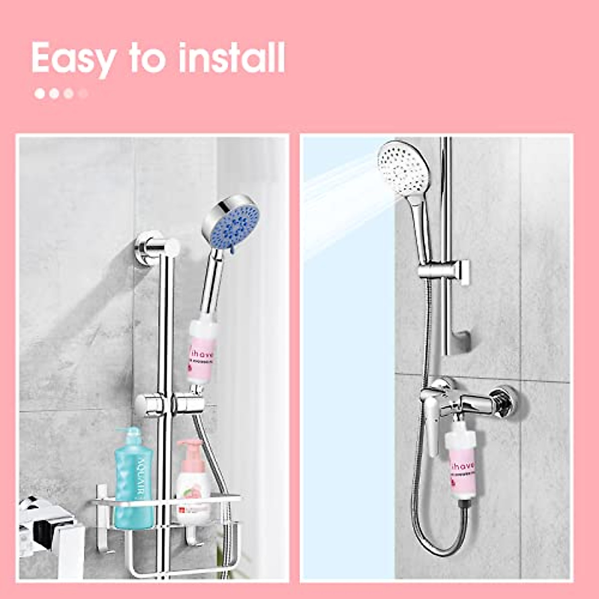 Shower Filter Aromatherapy, Rose Cent Shower Head Filter Rich in Vitamin C, Self Care Gifts for Women Who Have Everything