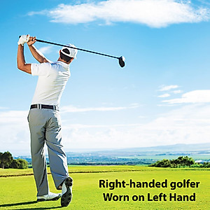 Men's Golf Gloves Value 4 Pack | 100% Finest AA Cabretta Leather | Breathable and Durable Golf Gloves for Men | White Golf Gloves Worn On Left Hand for Right Handed Golfer 4 Pack