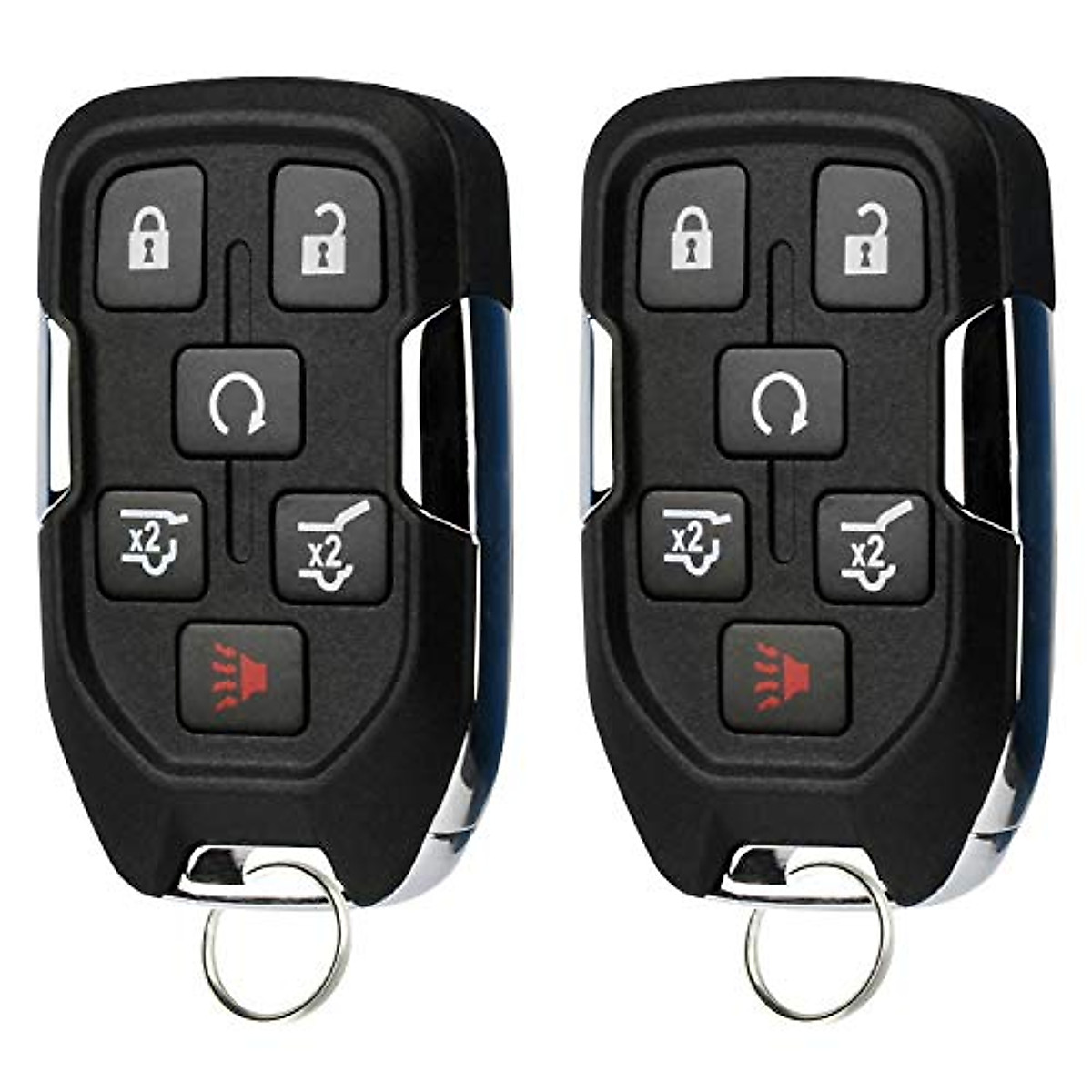 Smart Key Fob Keyless Entry Remote fits 2015-2020 Chevy Suburban/Tahoe/GMC Yukon + Yukon XL (HYQ1AA, 13580802), Set of 2