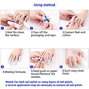 Gel Polish Remover Wipes 200PCS Nail Cleaner Wipes, Nail Polish Remover Pads Gel Nail Soak Off Acrylic Nails, Nail Remover Wraps Acetone Nail Art Remover Nail Wraps Gel Nail Pads for Salon Home Use