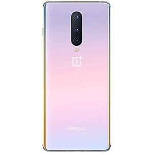 for Oneplus 8 6.55 inch Back Cover Glass Replacement with Camera Glass Lens Housing Assembly Parts+ Adapter Eject Pin Tools(Interstellar Glow)