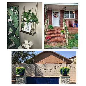 YYaaloa Fake Plants Artificial Hanging Plants 2-Pack 31.5Inch Boston Fern Fake Leaves Greeny Chain Wall Home Room Garden Wedding Garland Outside Decoration Patio Decor (2-Pack Boston Fern)