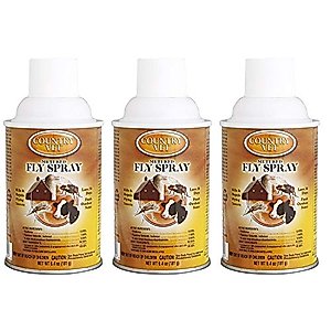 Country Vet Pack of 3 Metered Fly Spray 6.4 Ounce Cans