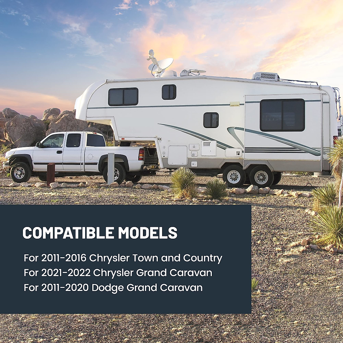 Oyviny 4 Pin Trailer Wiring Harness 56331 for 2011-2016 Chrysler Town and Country, 2021-2022 Chrysler Grand Caravan, 2011-2020 Dodge Grand Caravan Trailer Hitch Wiring