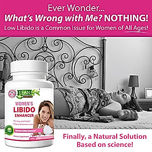 Libido Booster for Women - Natural Female Performance Enhancer, Energy Pills, Hormone Harmony Balance Mood Support Menopause Supplement, Reduce Dryness, Horny Goat Weed, Maca Root, Dhea, 30 Capsules
