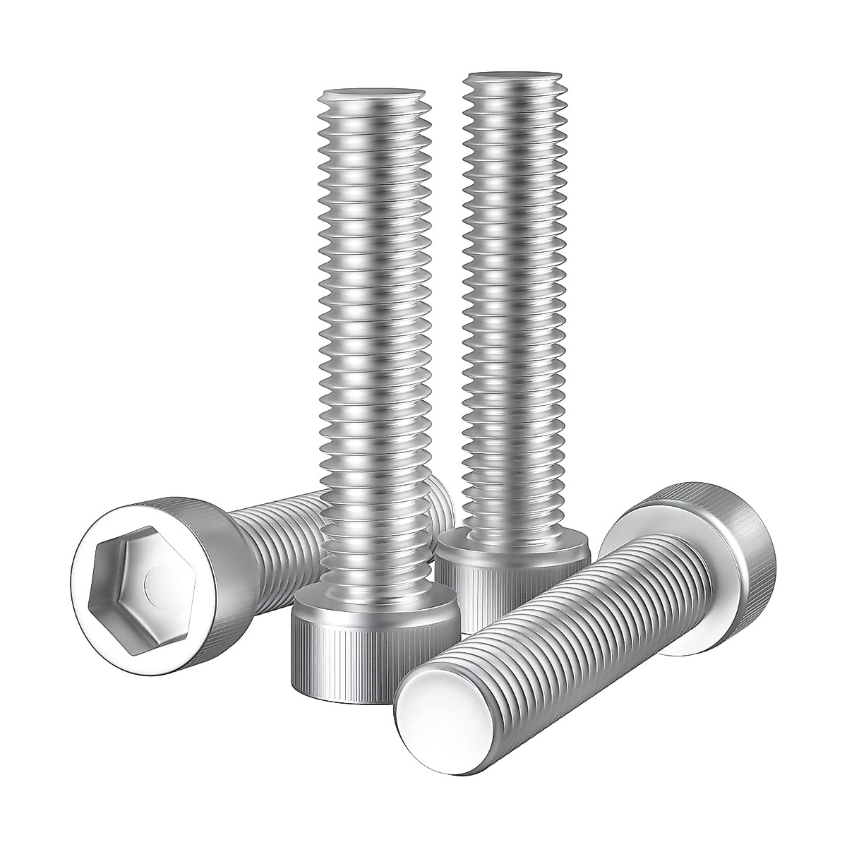 5/16-18 x 1-3/4" Socket Head Cap Screws Bolts, Allen Socket Drive, Stainless Steel 18-8 (304), Full Thread, 25 PCS