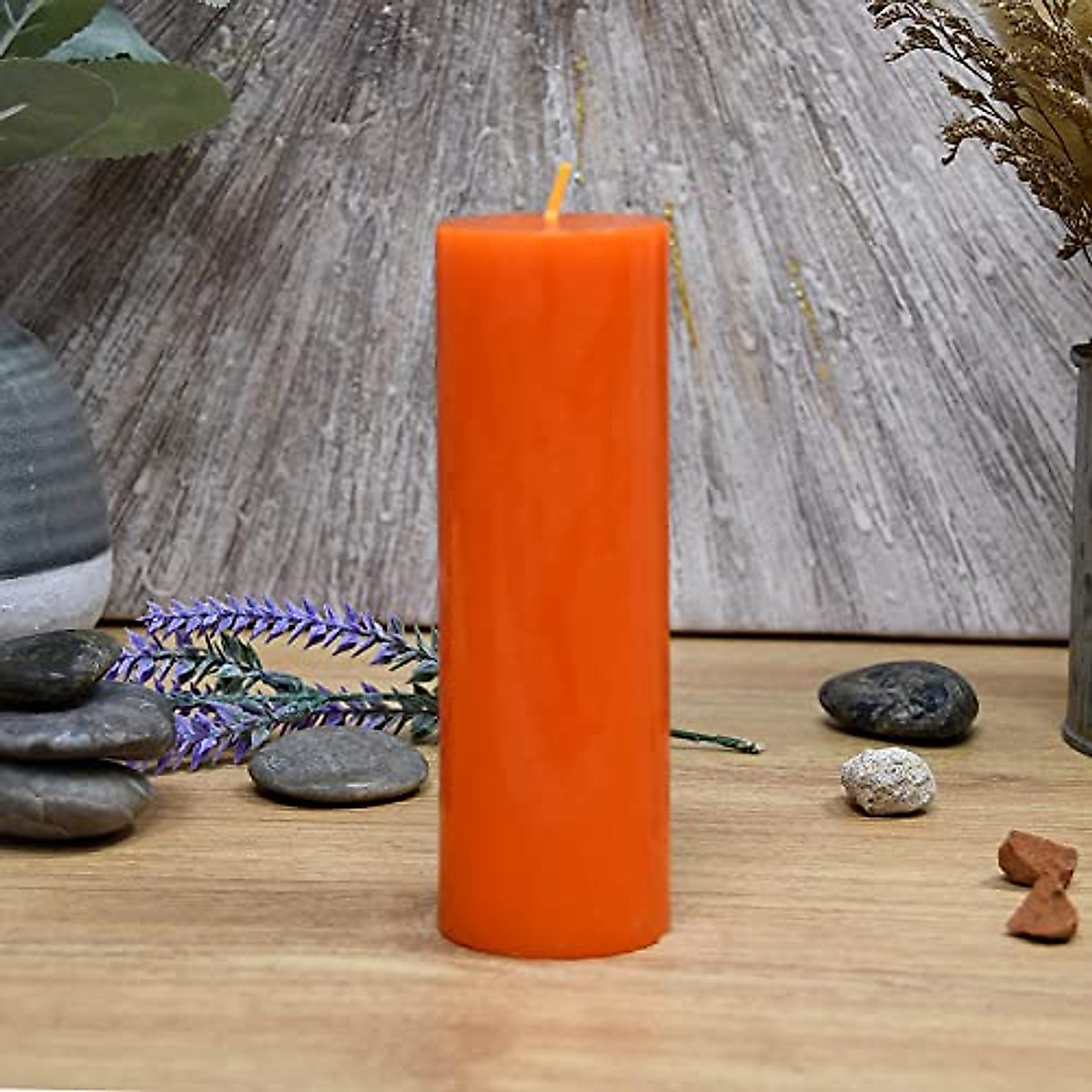 Zest Candle Pillar Candle, 2 by 6-Inch, Orange